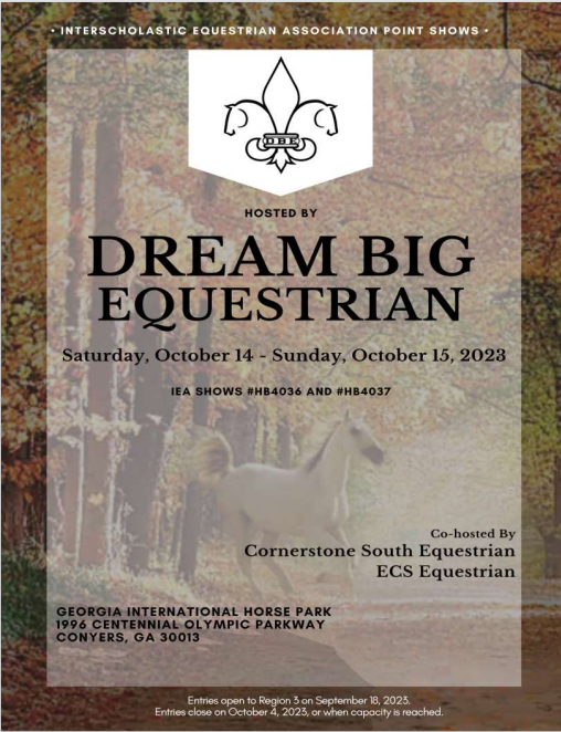 Dream Big Equestrian IEA Show – Horse Show Docs